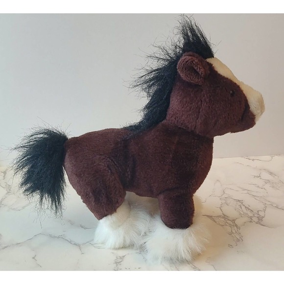 GANZ | Toys | Ganz Webkinz Hm39 Clydesdale Horse Plush Stuffed Animal ...